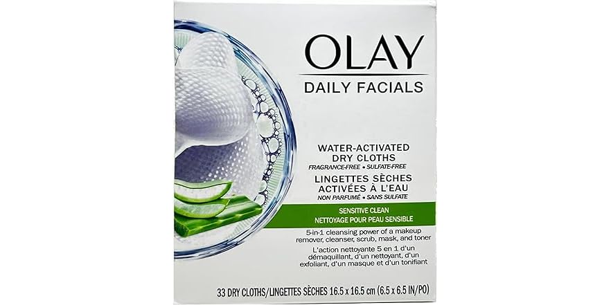 OLAY Daily Clean 5-in-1 Water Activated Cloths