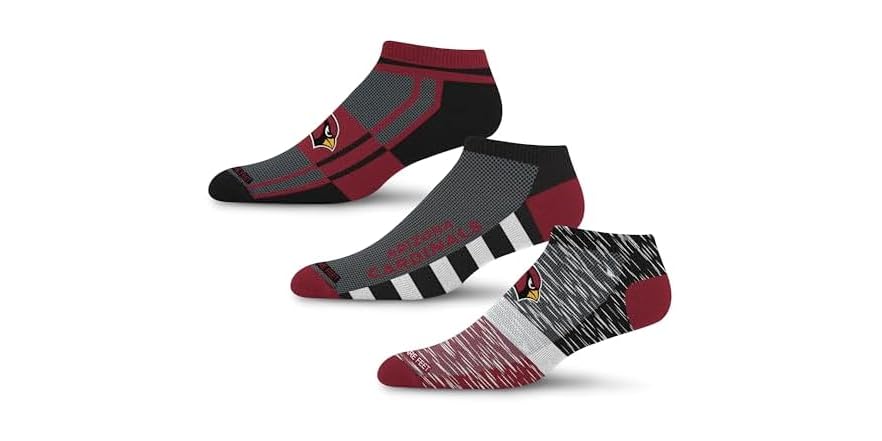 NFL Stripe Stack 3 Pack Ankle Sock
