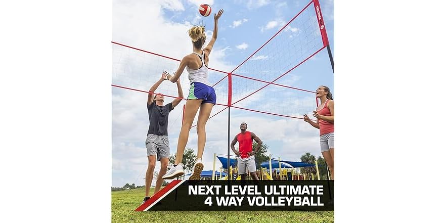 EastPoint Sports 4-Way Volleyball Set
