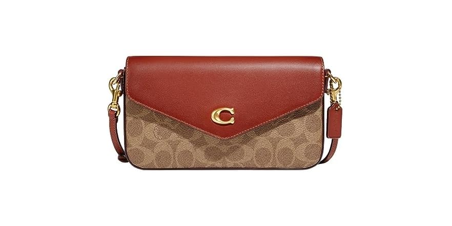 Coach Signature Wyn Crossbody Tan Rust