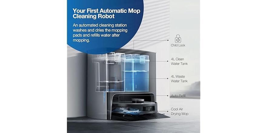 ECOVACS DEEBOT X1 Turbo Robot Vacuum & Mop Combo (Open Box)