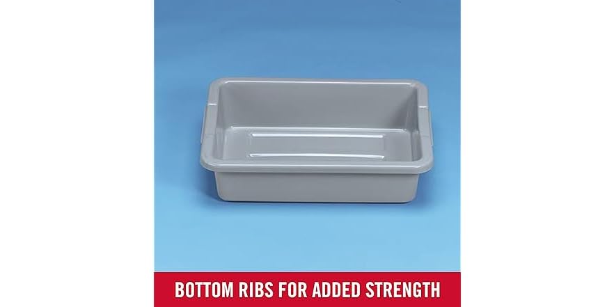 Rubbermaid Bus/Utility Box, 4.6-Gallon