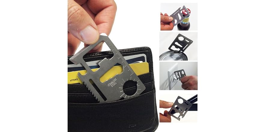 Touch of Eco Wallet Warrior 12-in-1 Tool, 4 Pk