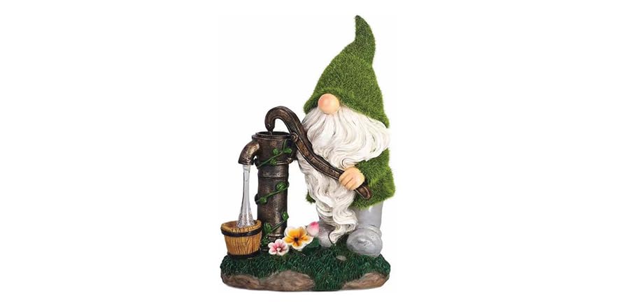 Santa's Workshop Inc 11.5" Solar Gnome Well Pump