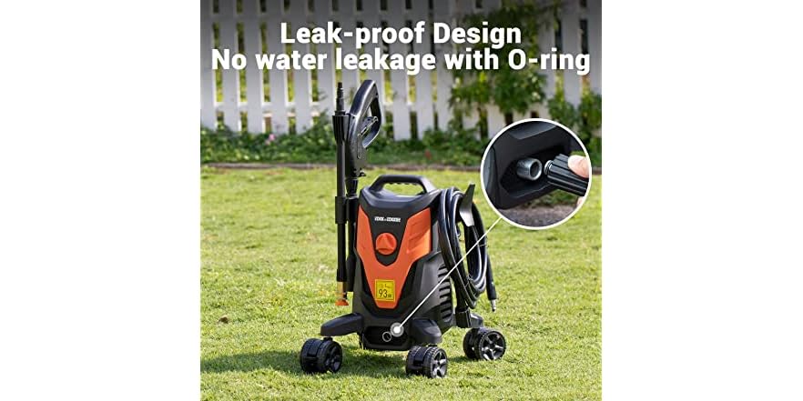 Rock&Rocker Electric Pressure Washer, 1950PSI Max