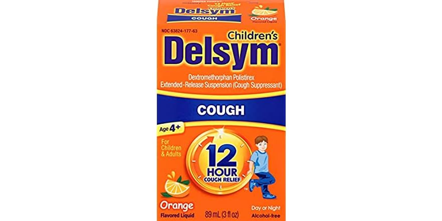 Delsym Children's Orange 3 oz 4 Pack