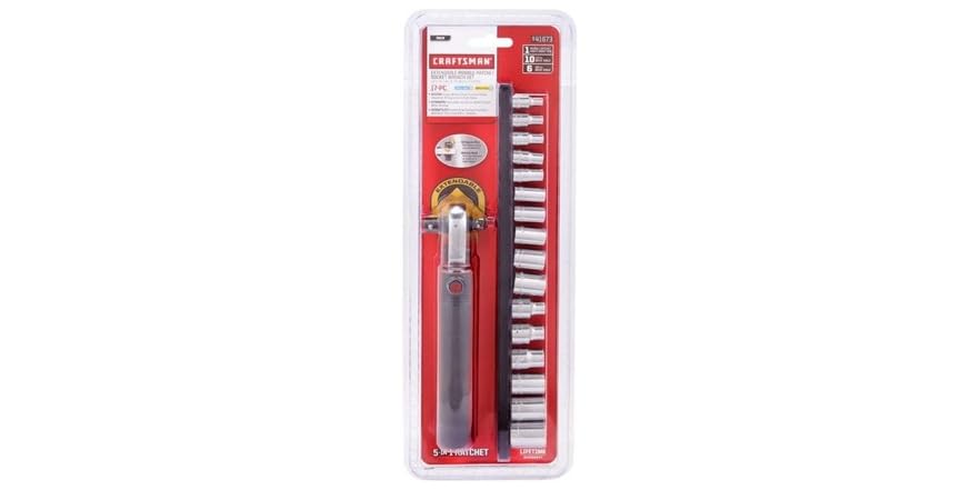 Craftsman 17-Piece Wobble Ratchet Socket Set