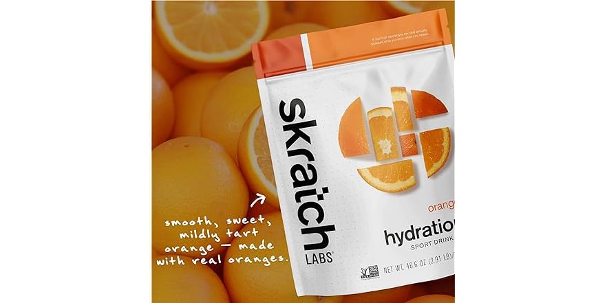 (2 Pack) Skratch Labs Hydration Powder | Sport Drink Mix Orange