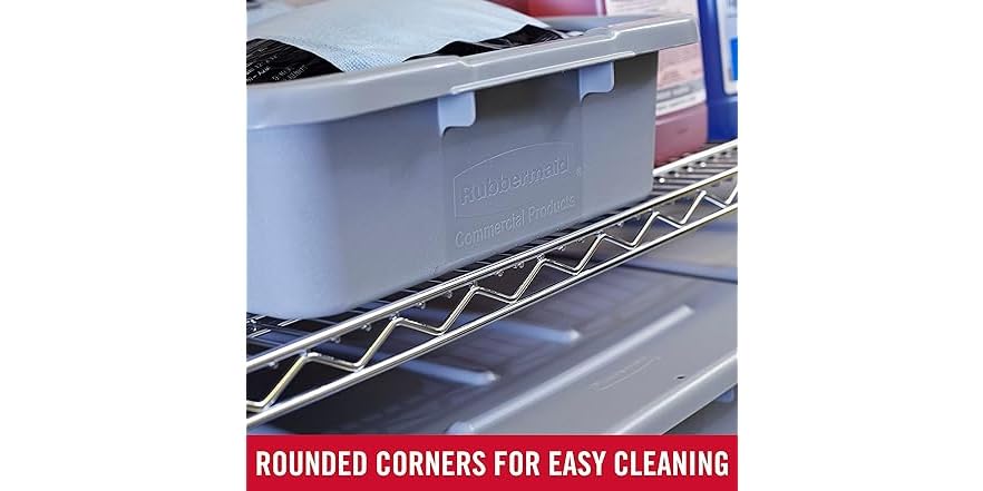 Rubbermaid Bus/Utility Box, 4.6-Gallon