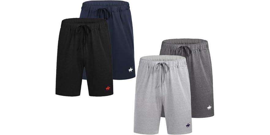 4 Pack - Pacific Polo Club Shorts w/Pockets
