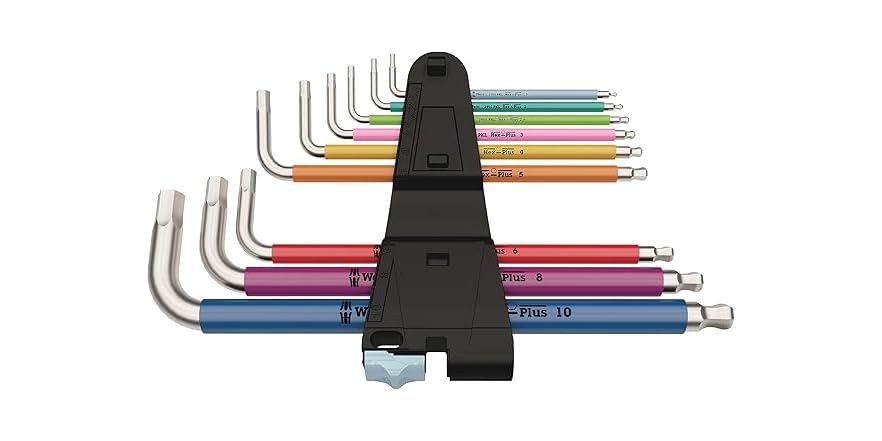 Wera L-Key Set 3950 Spkl/9 SM Metric, Stainless