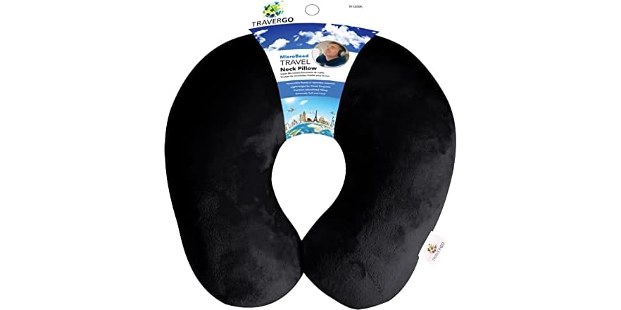 GoGreen Microbead Travel Neck Pillow