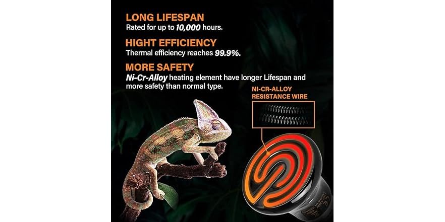 Simple Deluxe 50W 1-Pack Mini Heat Lamp