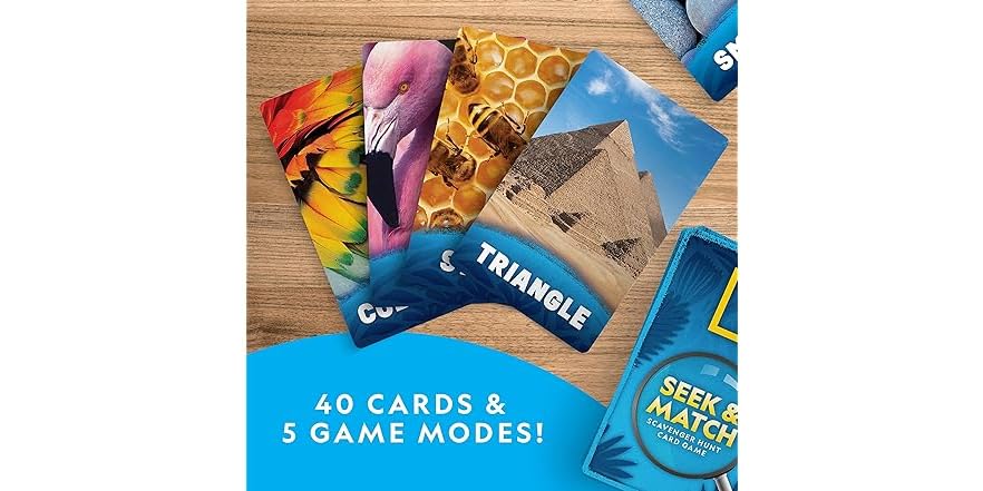 NATIONAL GEOGRAPHIC Scavenger Hunt Card Game
