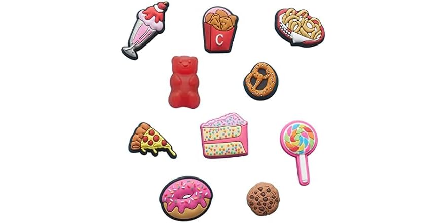 Crocs Jibbitz 10-Pack Charms Food Lover