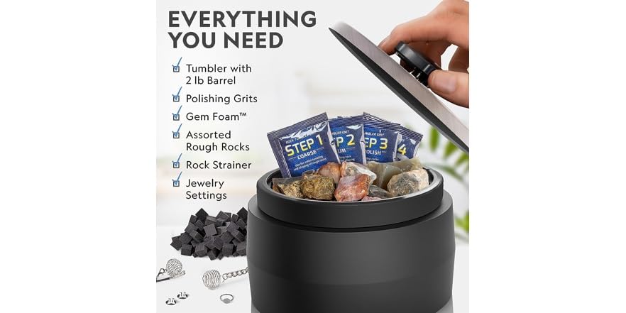 NATIONAL GEOGRAPHIC Platinum Series Ultra Quiet Rock Polisher Kit