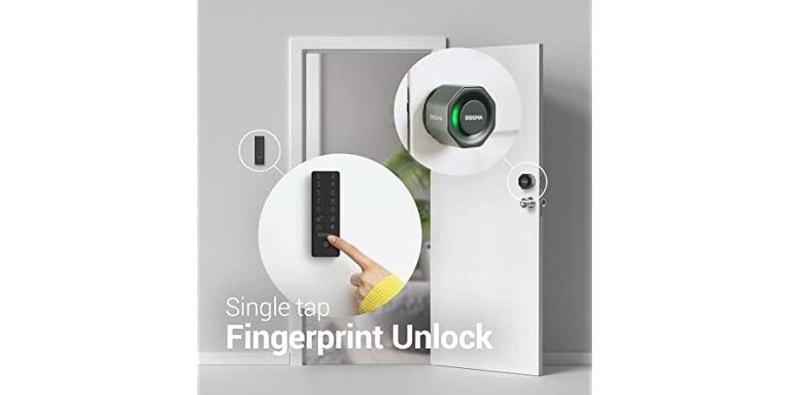 Bosma Aegis Smart Lock w/Fingerprint Keypad Bundle