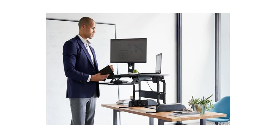 VariDesk Pro Plus Dual Monitor Standing Desk