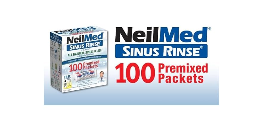 (100 CT) NeilMed Sinus Rinse Premixed Refill Packets