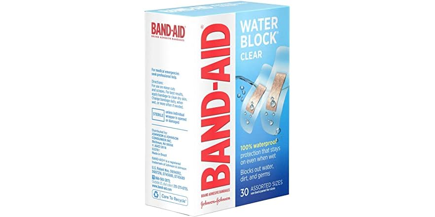 Band-Aid Water Block Waterproof Bandages 30 ct