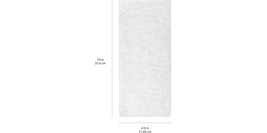 AmazonCommercial White Utility Pad, 4.5"