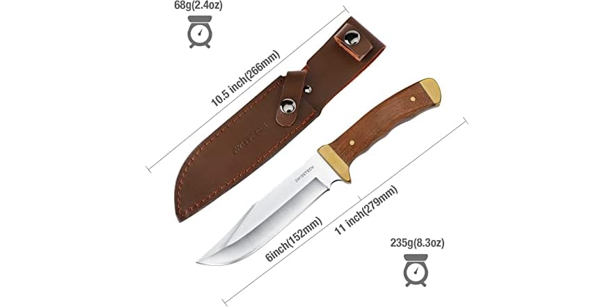 Swiss+Tech Fixed Blade Knife 11 Inch Tang