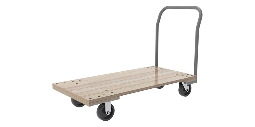 Wood Platform Truck Open Handle, 24"X48"