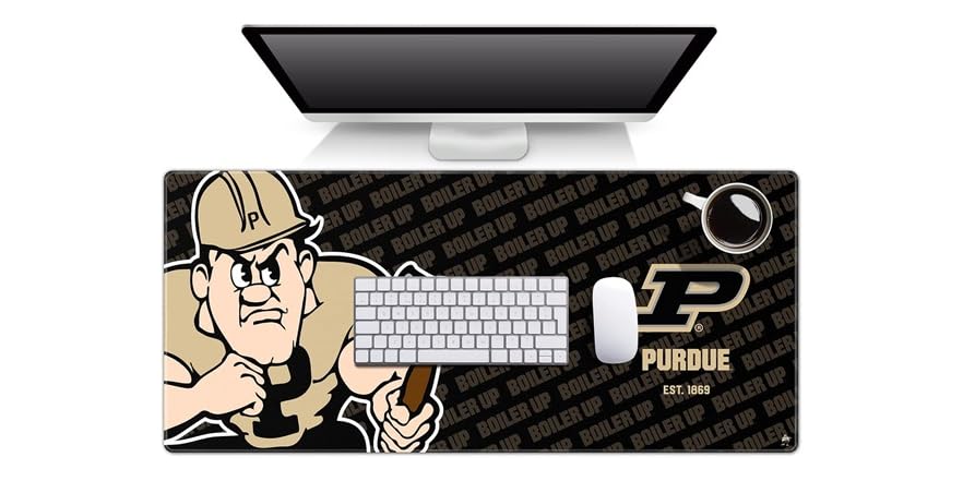YouTheFan NCAA Purdue Boilermakers Logo Series Desk Pad