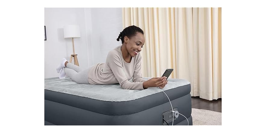 SleepLux Twin Air Mattress Raised Twin