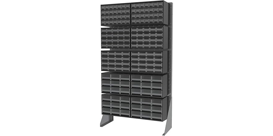 Akro-Mils Single-Sided Steel Louvered Panel Rack