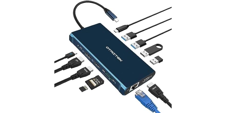 OTAITEK 12 in 1 USB C Docking Station