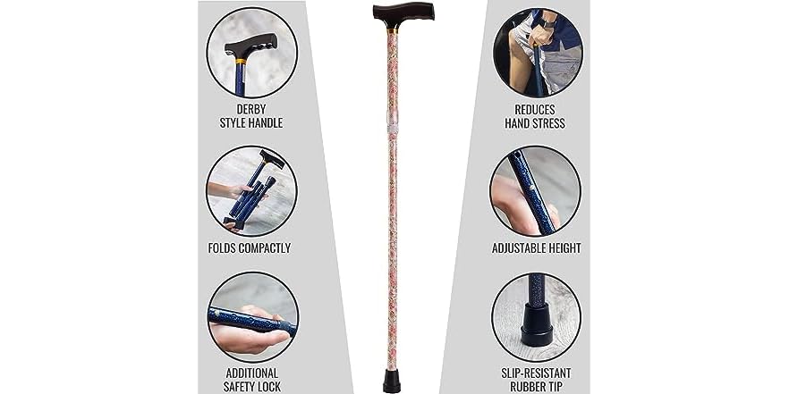 DMI Designer Folding Cane
