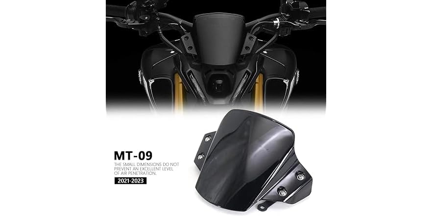 Motorcycle Acrylic Windshield for MT-09 2021-2023