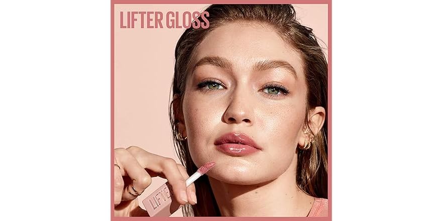 Maybelline Lifter Gloss, Hydrating Lip Gloss, Ice