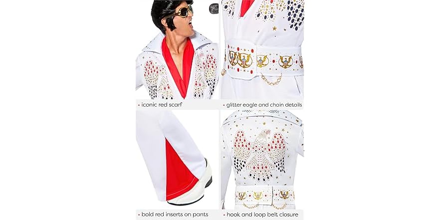 Rubies Elvis Presley Costume Men's Med
