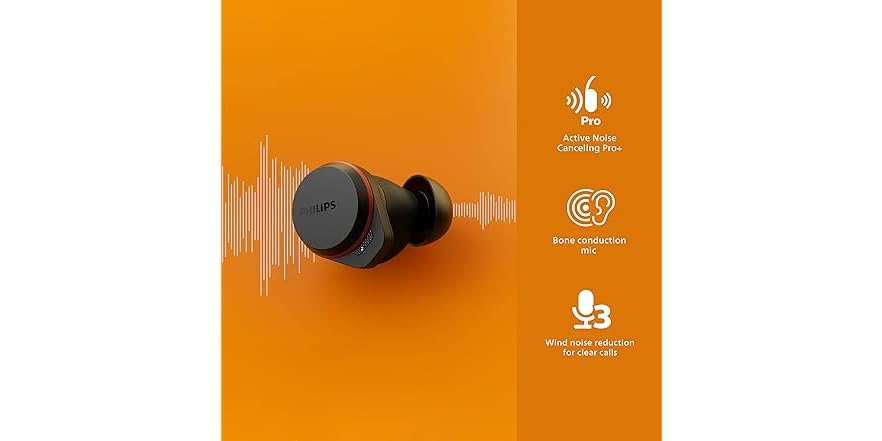 PHILIPS GO A7507 Wireless Sports ANC Headphones
