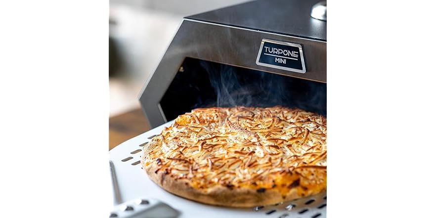 Turpone TPO-0012 Mini 12" Rotating Pizza Oven Black