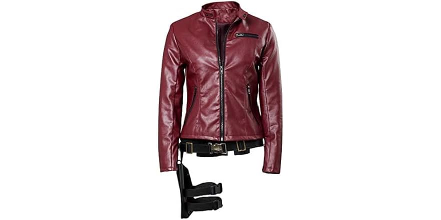 Adult Leather Biker Cosplay Jacket