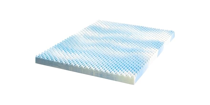 ZINUS Swirl Gel Cooling Memory Foam Topper