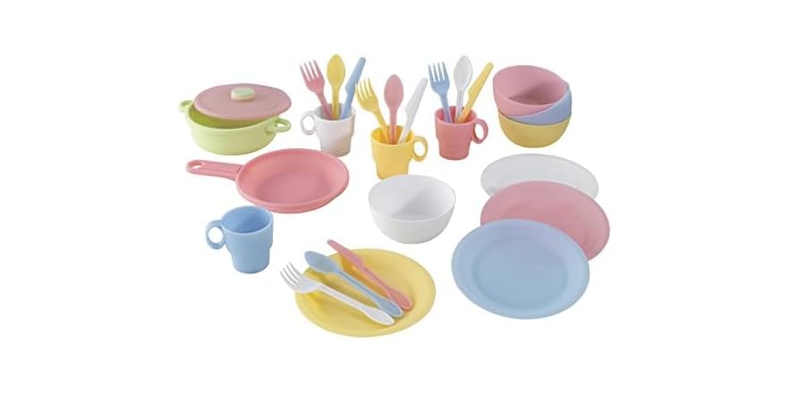 KidKraft 27-Piece Pastel Cookware Set