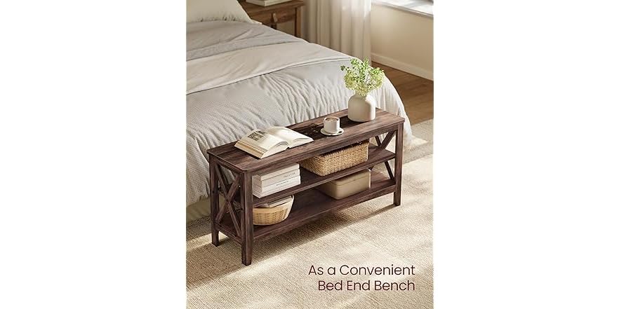 Entryway Storage 2-Tier Bench