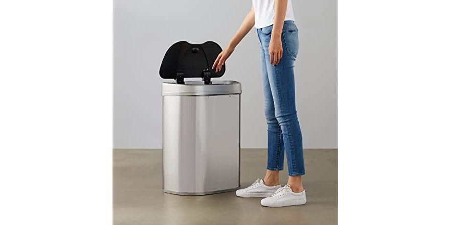 Amazon Basics Automatic Hands-Free Trash Can