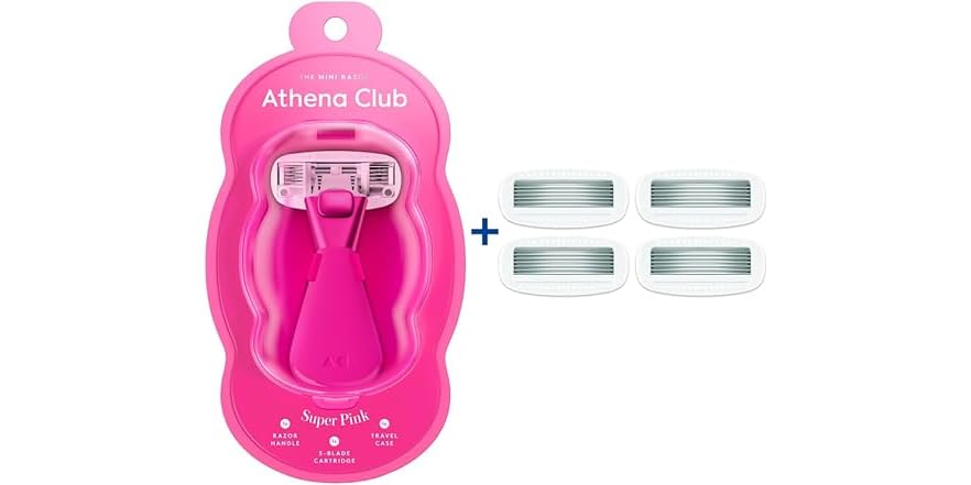 Athena Club Women's Mini Travel Razor Shave Kit