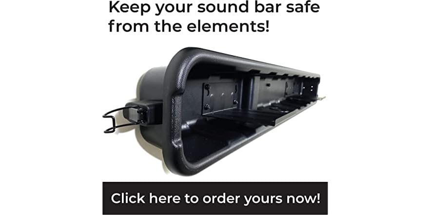 Storm Shell Sound Bar Enclosure, Black