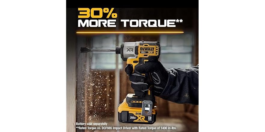 DEWALT DCF845B 20V MAX XR Impact Driver, 1/4" (Open Box)