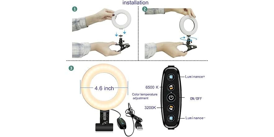 5'' USB Portable Ring Light