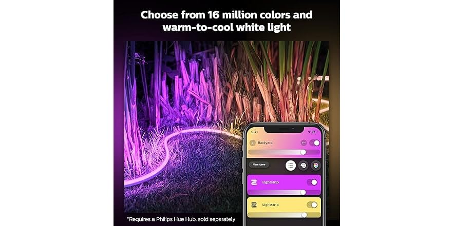 Philips Hue White & Color Ambiance Outdoor LightStrip 5m/16ft