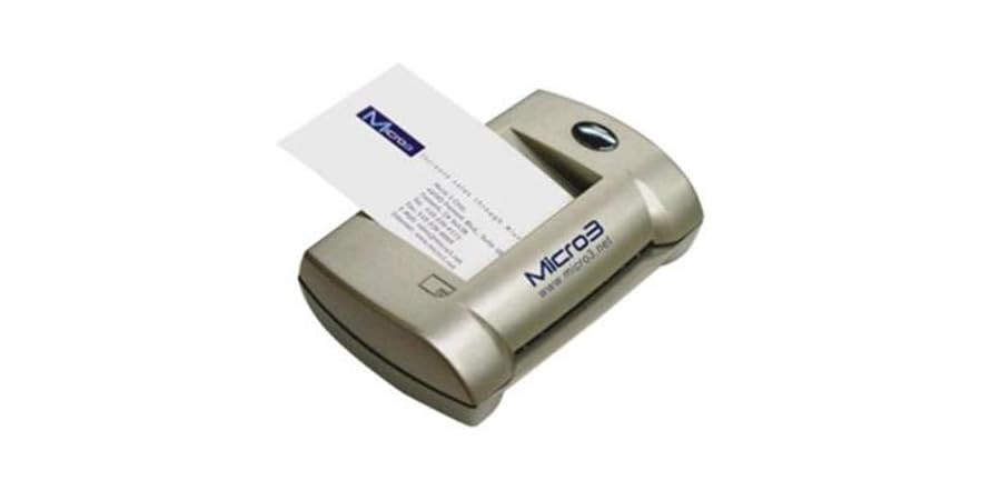 Micro3 800U BizCard Scanner USB Business Card Reader for PC