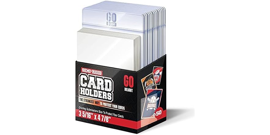 50 Card Holders for Trading Cards