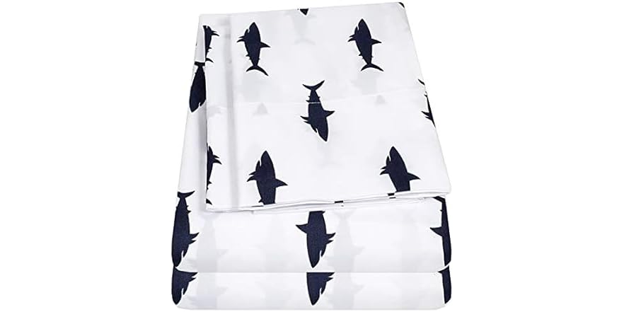 Kids Sharks Printed Sheet Set